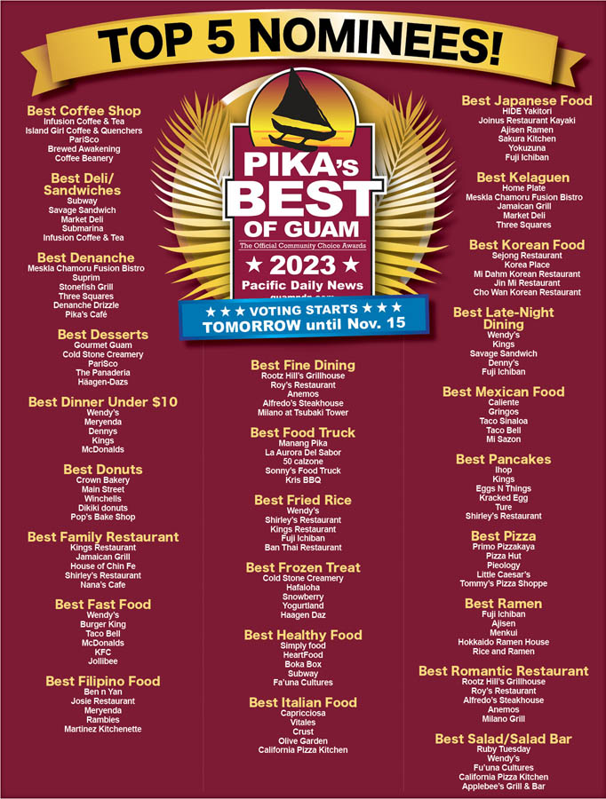 Pika’s Best of Guam – Advertising